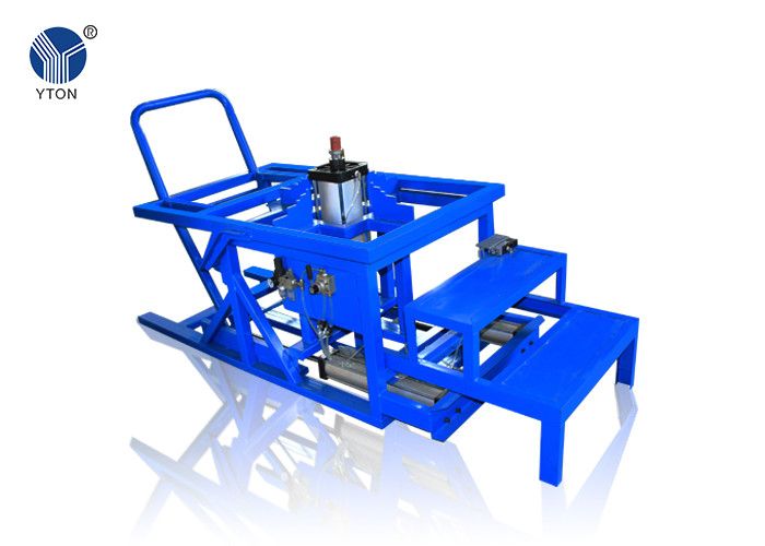 Blue Colour OTR Retreading Equipment 200Kg Tire Curing Rim Fixing Machine